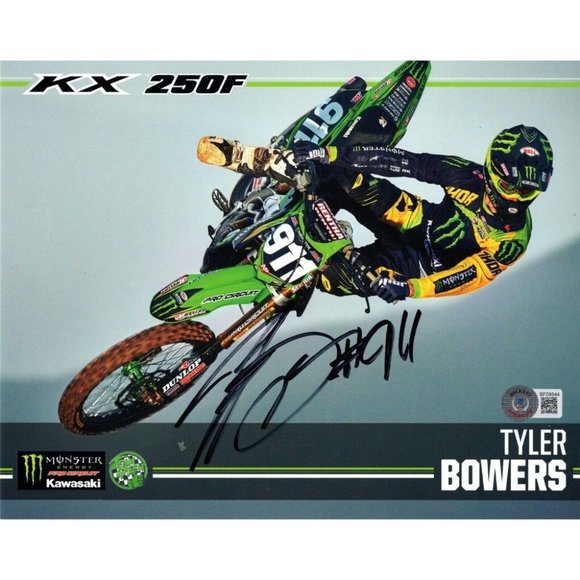 Autograph | Art | Tyler Bowers Signed Motocross 8x Photo Beckett Motox Supercross Bas Autograph ...